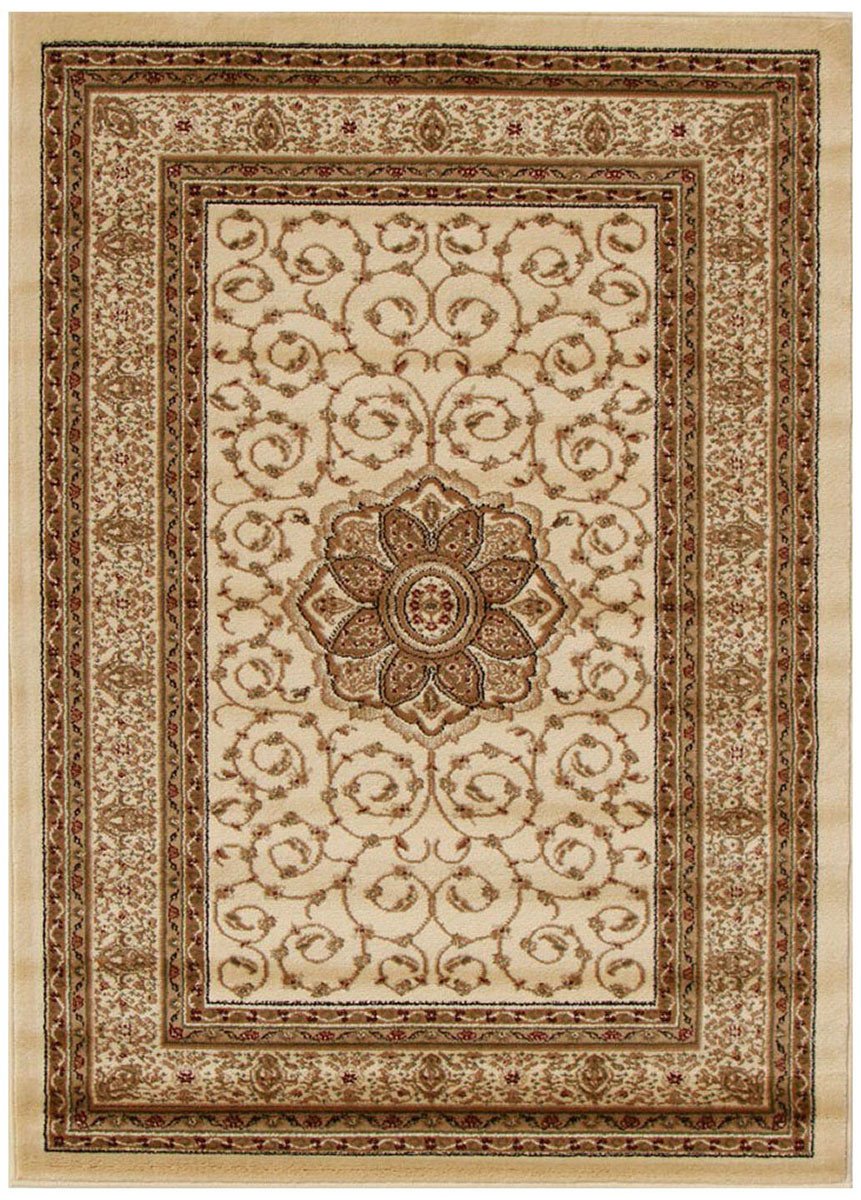 Classic Pattern Ivory Floor Rug | Carpet Capers