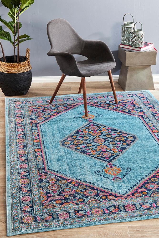 Diamond Blue Rug | Carpet Capers | Gorgeous Designs.