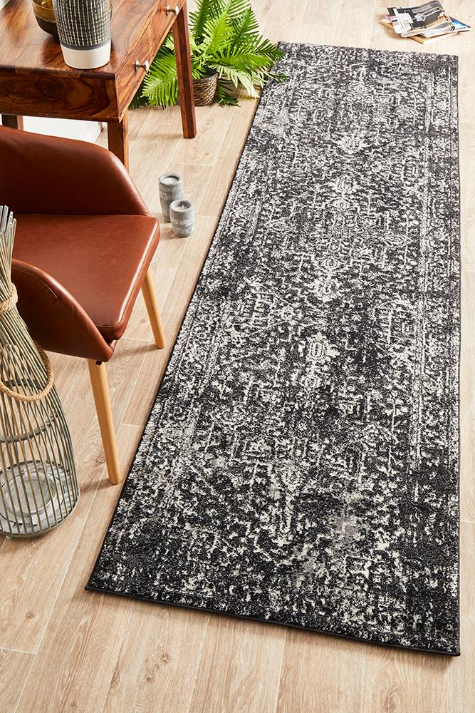 Faded Style Charcoal Rug | Carpet Capers | Long-Lasting Pile