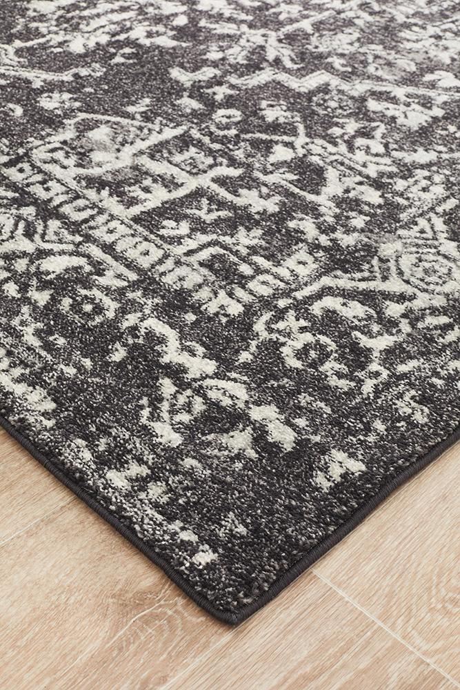 Faded Style Charcoal Rug | Carpet Capers | Long-Lasting Pile