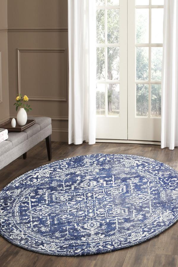 Contrast Navy Fade Style Rug | Carpet Capers | Transitional Rug