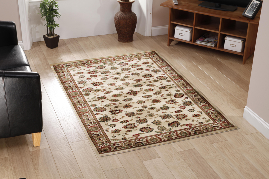 Rug | Floral Traditional Pattern | Carpet Capers | Ivory Base