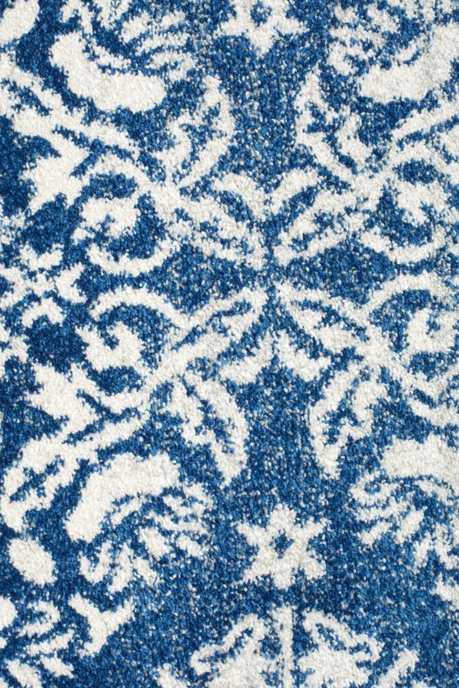 Stunning Navy Design Rug | Carpet Capers