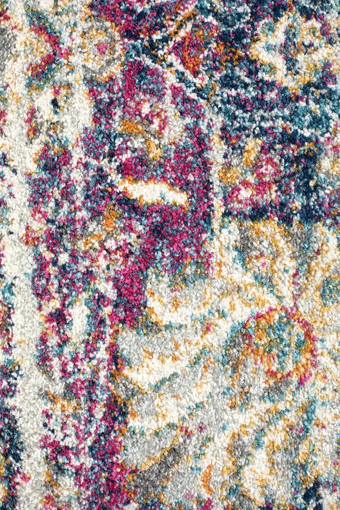 Faded Texture Flower Rug | Carpet Capers | Vivid Colours