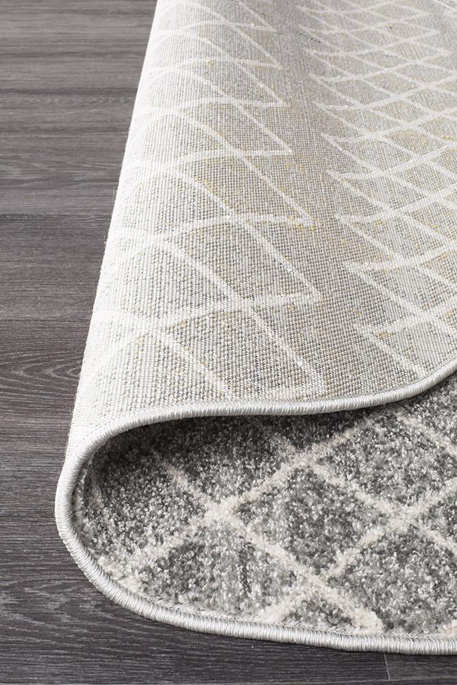 Floor Rug | Colour Grey | Rustic Tribal Design | Carpet Capers