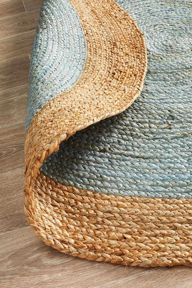 Round Jute Area Rug - Stand Out with Bohemian-Inspired Design