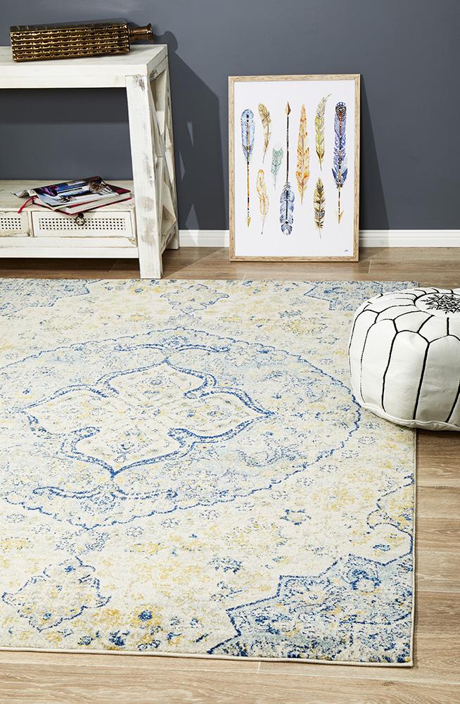 Sky Blue | Furniture Area Rug | Carpet Capers | Transitional Design