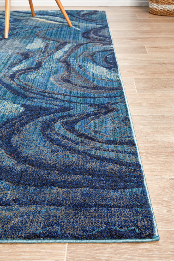 Waves Design Rug | Carpet Capers | Awash with Colour