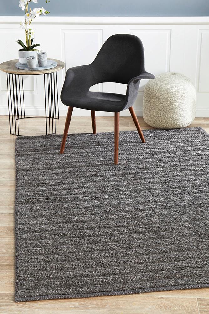 Handwoven Charcoal Rug | Carpet Capers | Dreamy Rugs
