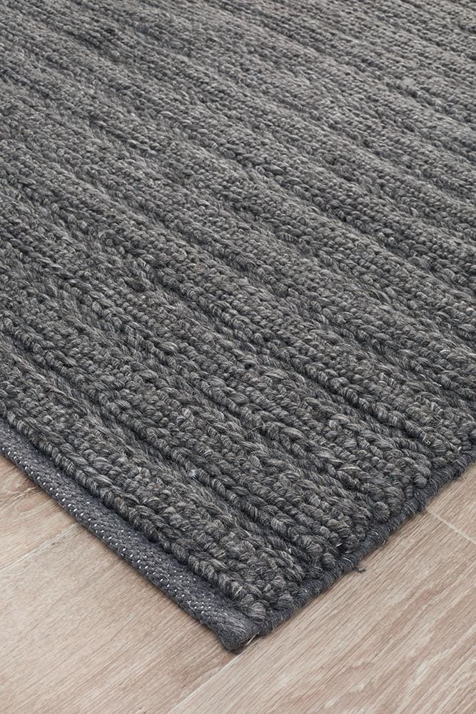 Handwoven Charcoal Rug | Carpet Capers | Dreamy Rugs