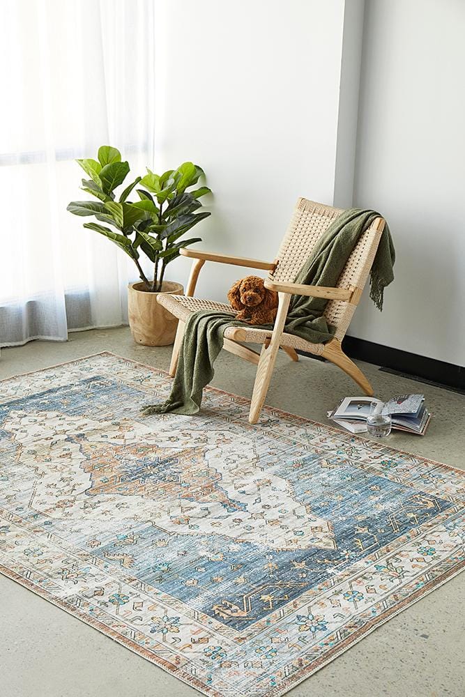Shaded Blue Centre Rug | Lasting Beauty | Free Shipping