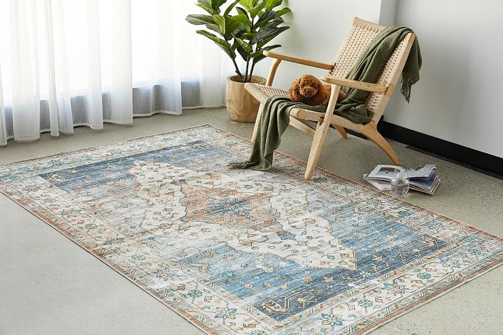 Shaded Blue Centre Rug | Lasting Beauty | Free Shipping