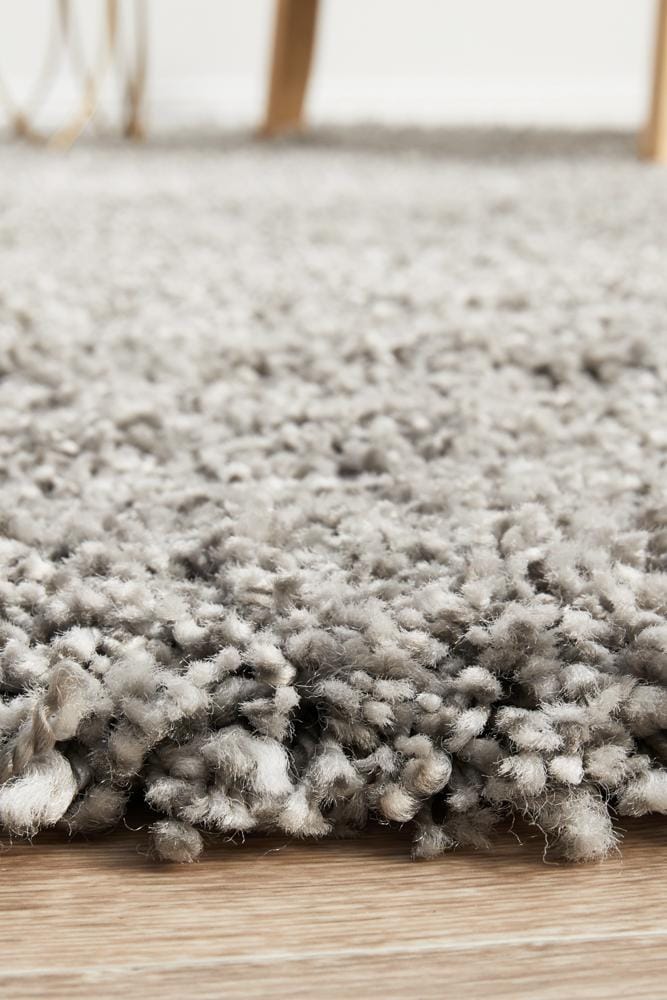 Silver Shag Pile Rug | Carpet Capers | Soft, Sumptuous Pile