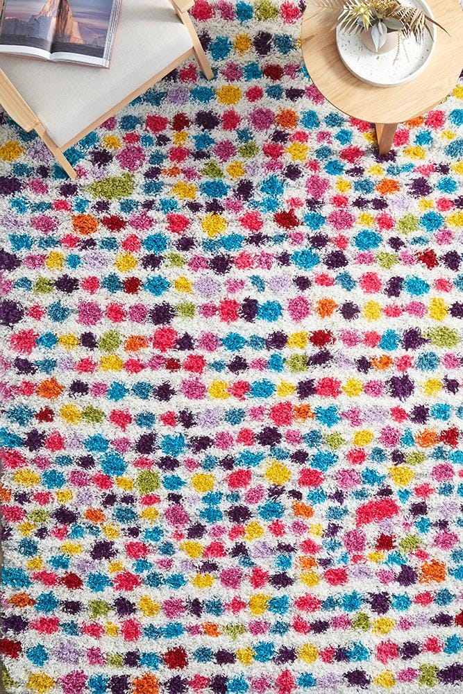 Polka Dot Shag Rug | Carpet Capers | Ultra-Soft And Durable